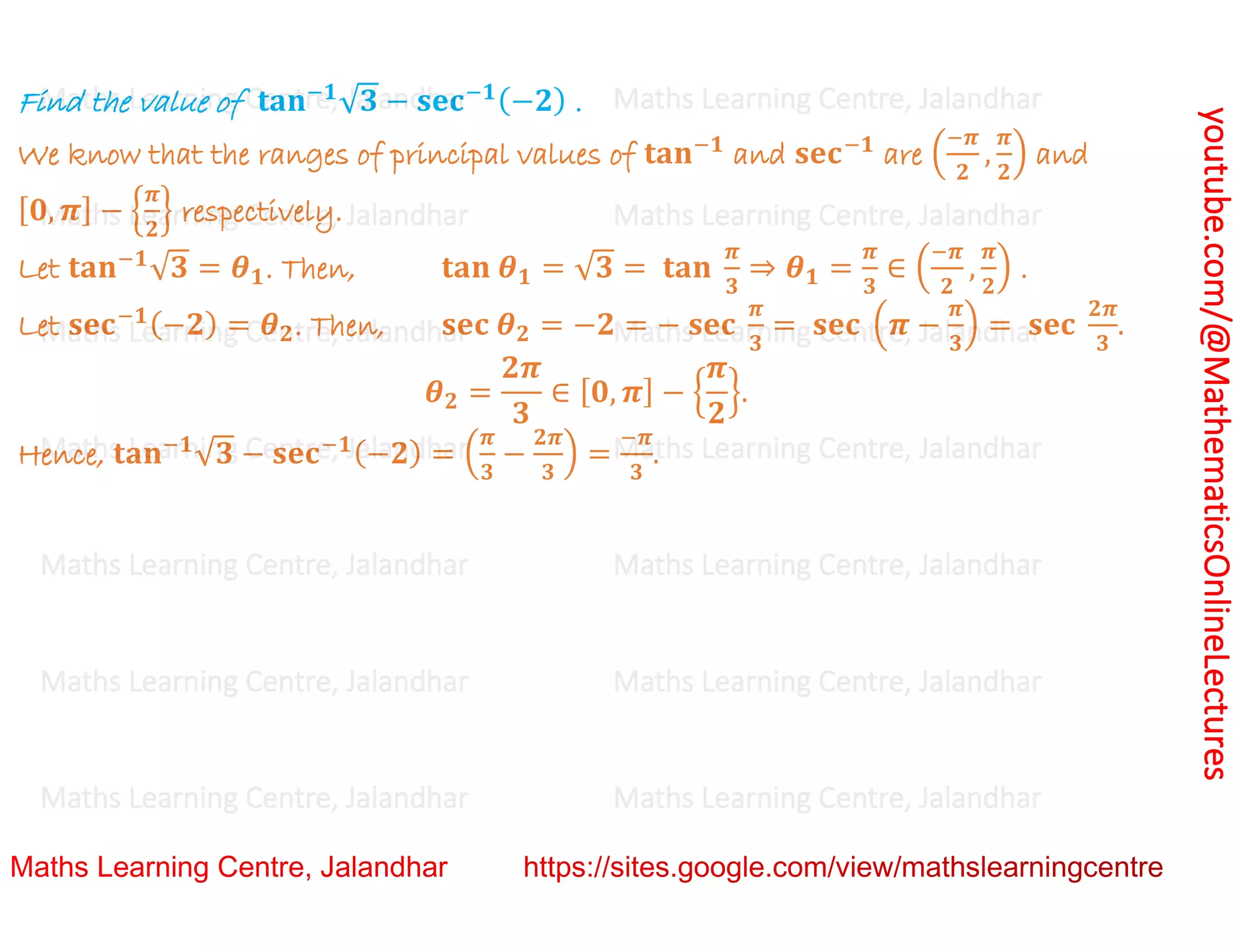Class 12 Chapter 2 Inverse Trigonometric Functions (Basic definitions and graphs) Lecture 1.pdf