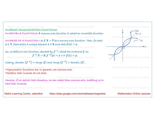 Class 12 Chapter 2 Inverse Trigonometric Functions (Basic definitions ...