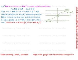 Class 12 Chapter 2 Inverse Trigonometric Functions (Basic definitions and graphs) Lecture 1.pdf
