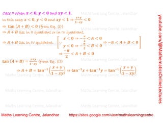 Class 12 Chapter 2 Inverse Trigonometric Functions (Non-Principal values -I ) Lecture 5.pdf