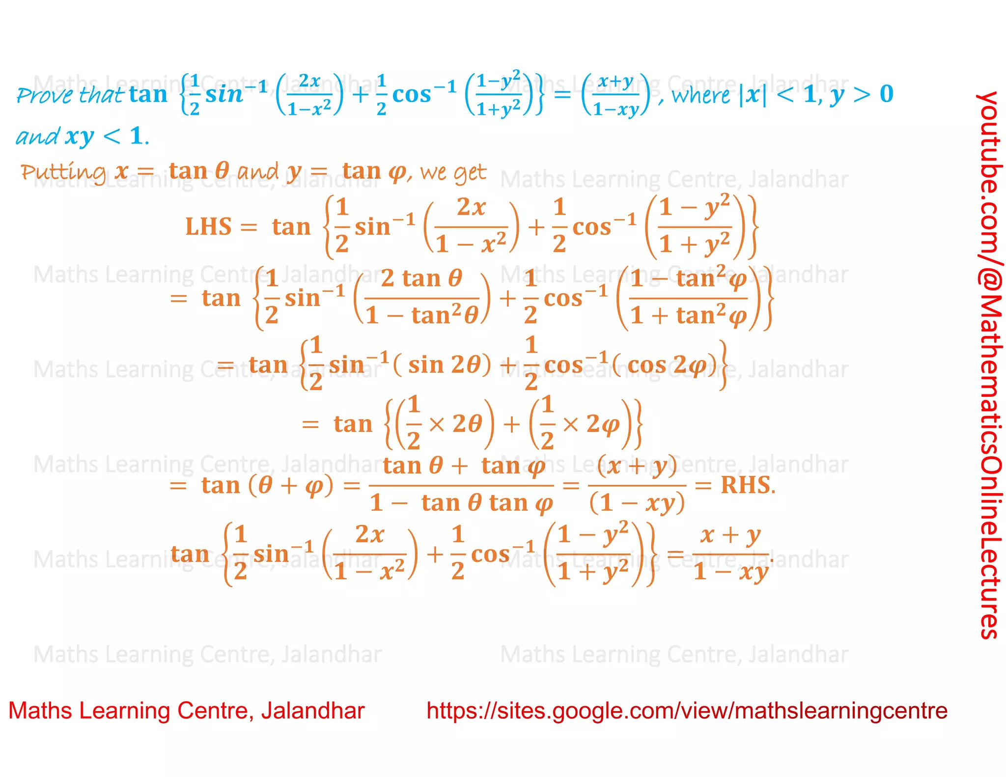 Class 12 Chapter 2 Inverse Trigonometric Functions (Problems based on ...