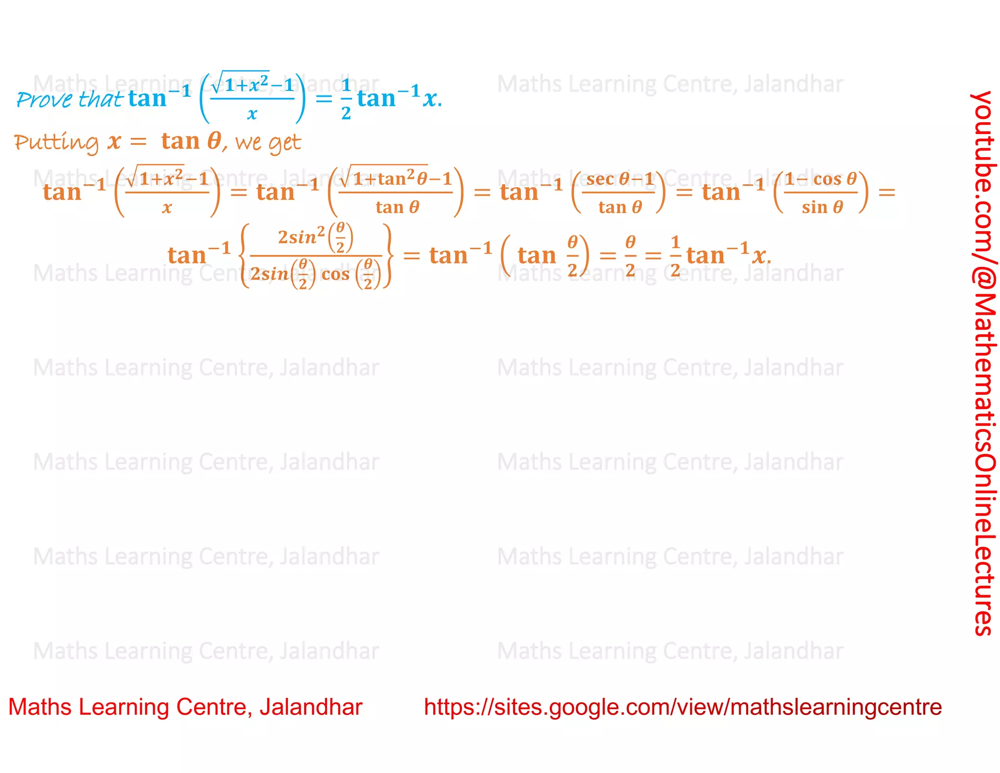 Class 12 Chapter 2 Inverse Trigonometric Functions Problems Based On
