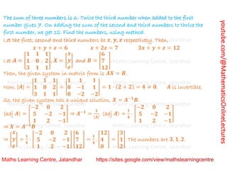 Class 12 Chapter 3 Determinants (System of linear equations) Lecture 6.pdf