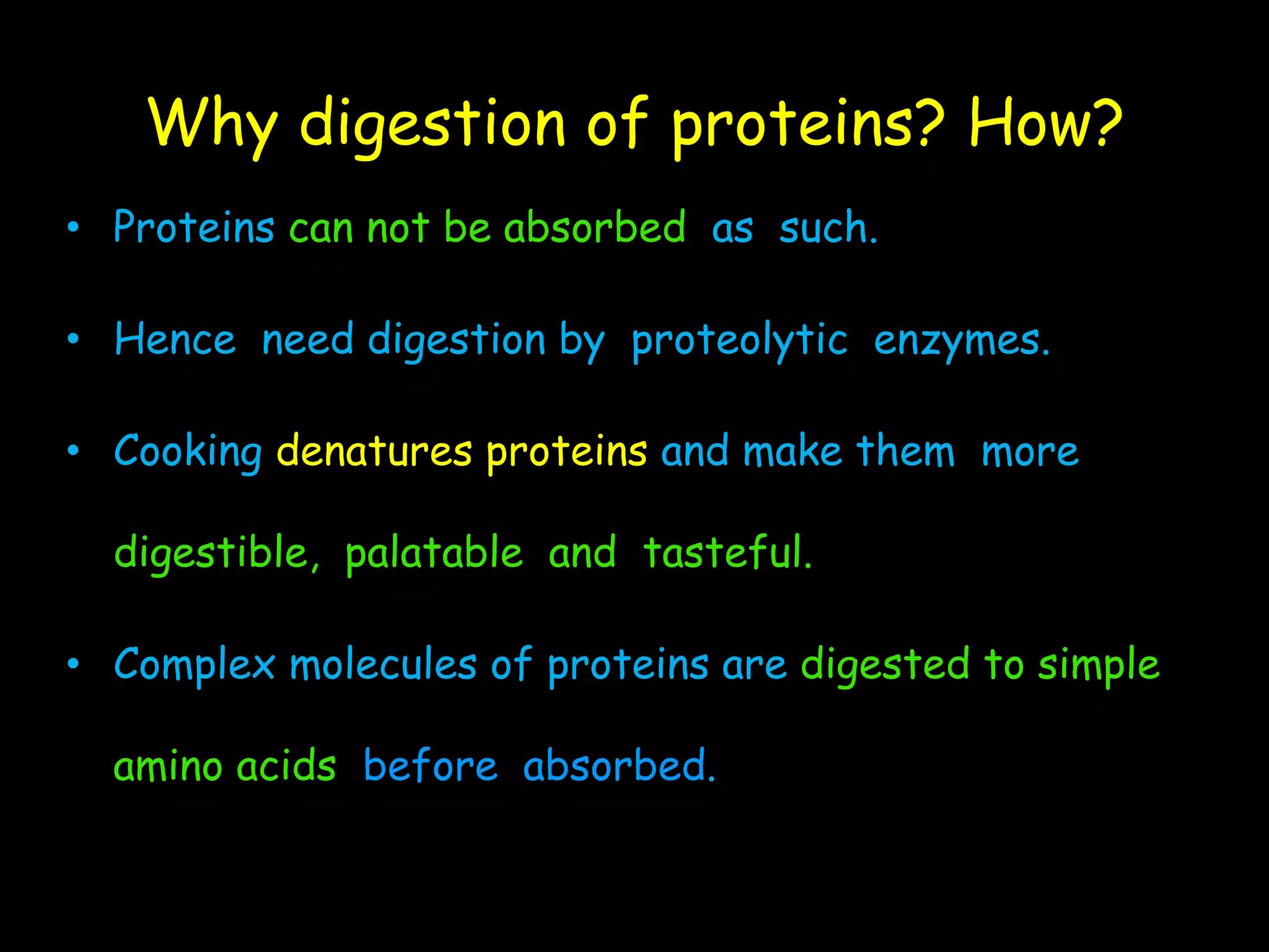Digestion protein, absorption amino acid and amino acid pool | PPTX