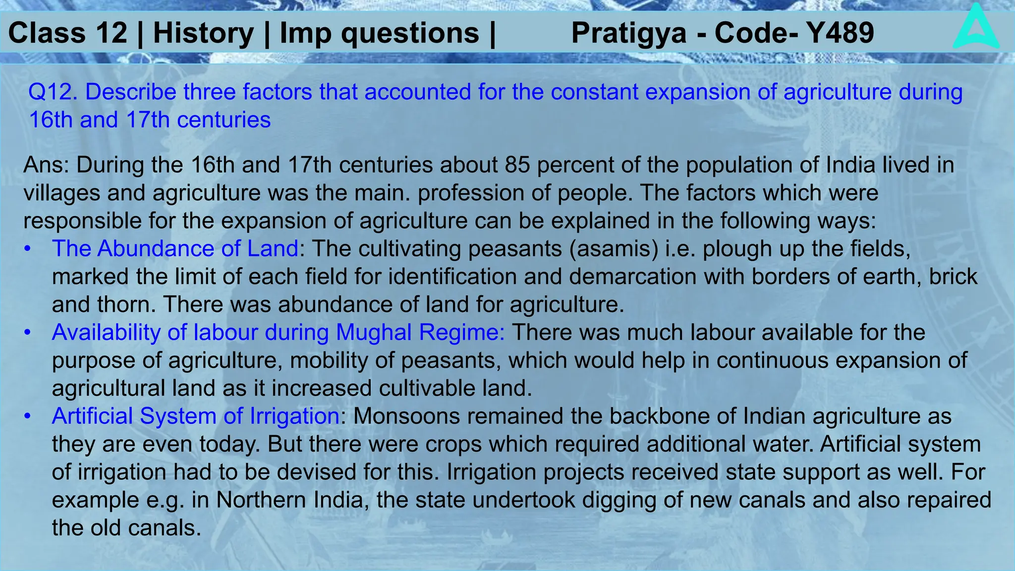 Class 12 History 3 Marker Questions-invert.pdf