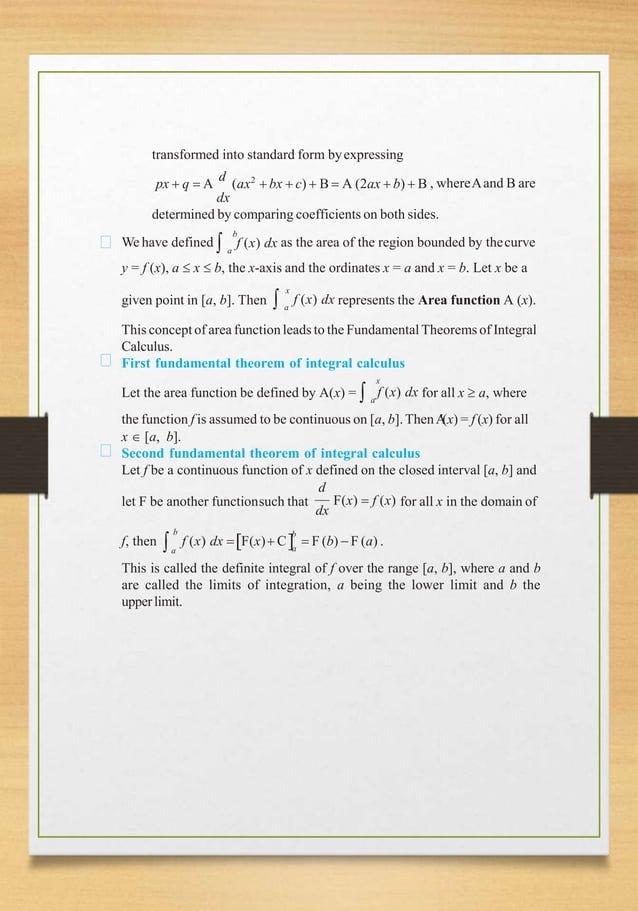 CBSE Class 12 Mathematics formulas | PPTX | Programming Languages | Computing