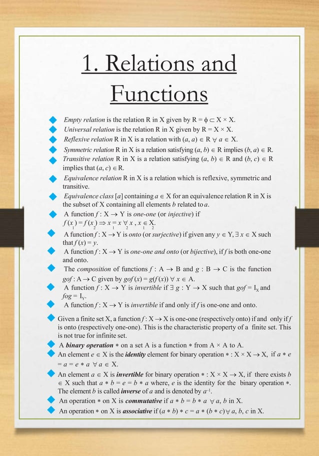 CBSE Class 12 Mathematics formulas | PPTX | Programming Languages | Computing