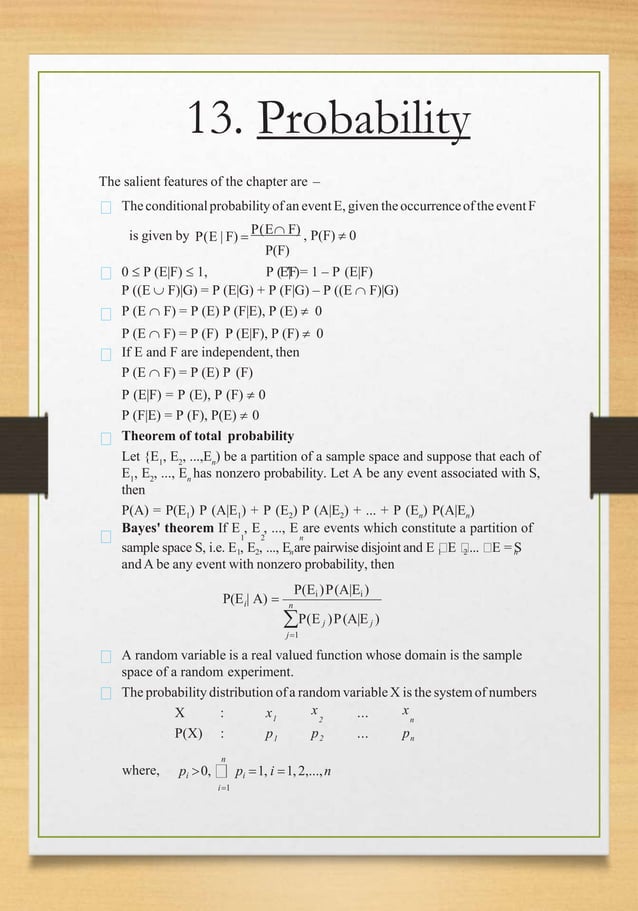 CBSE Class 12 Mathematics formulas | PPTX | Programming Languages ...