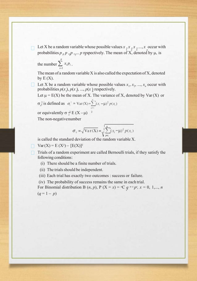 CBSE Class 12 Mathematics formulas | PPTX | Programming Languages ...
