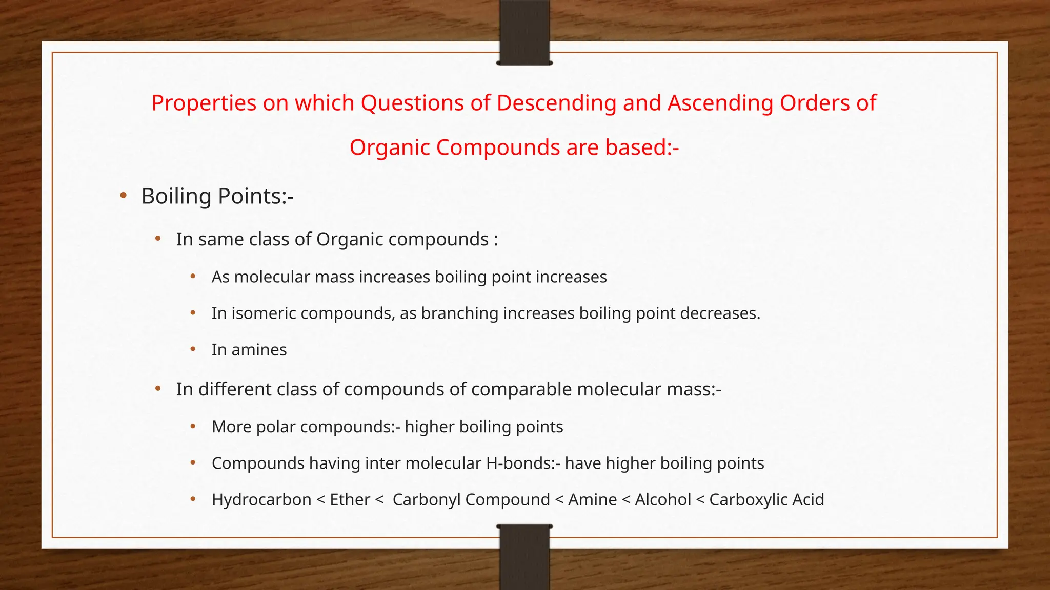 Class 12 Organic Chemistry Questions Based on Sequential Order.pptx