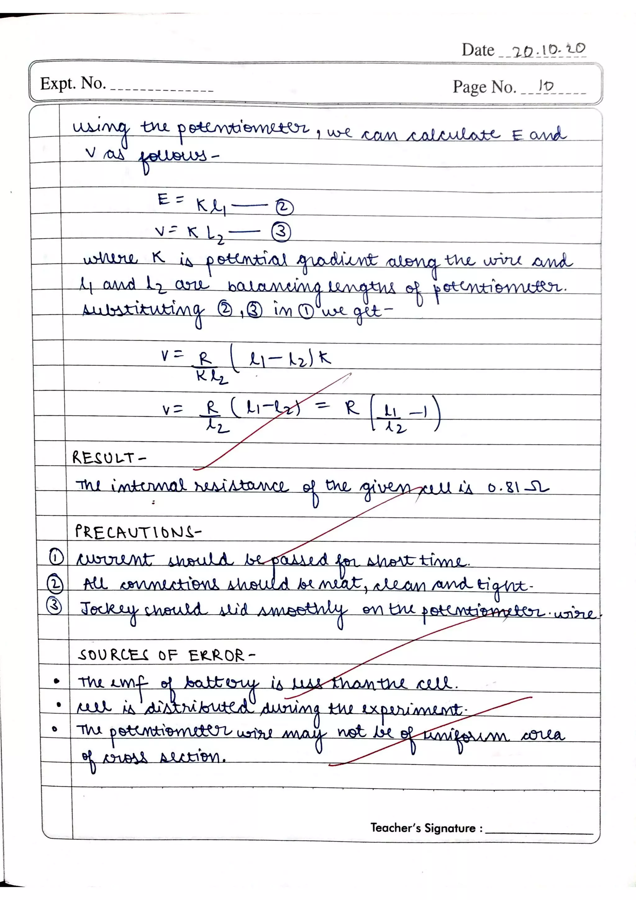 CLASS 12th PHYSICS PRACTICAL FILE | PDF