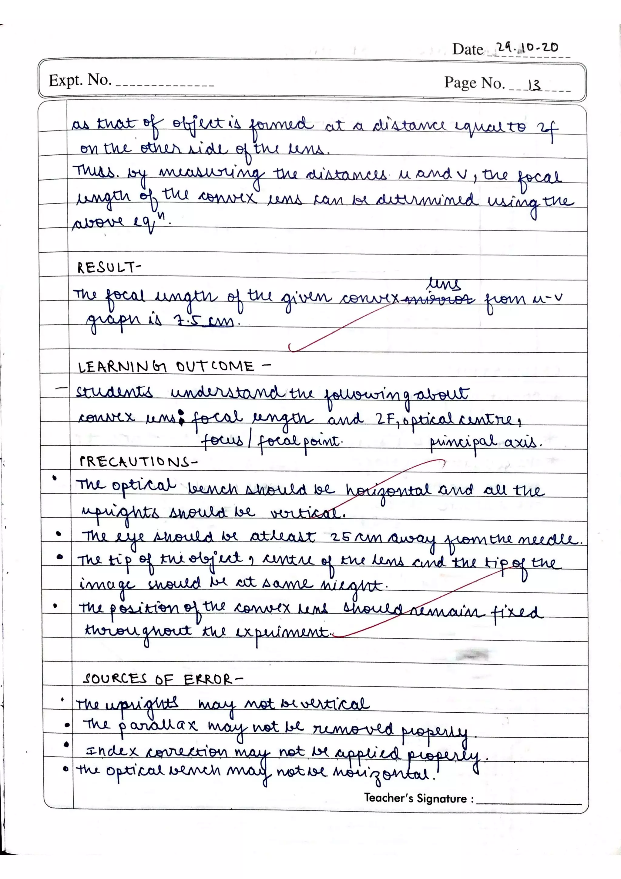 CLASS 12th PHYSICS PRACTICAL FILE | PDF