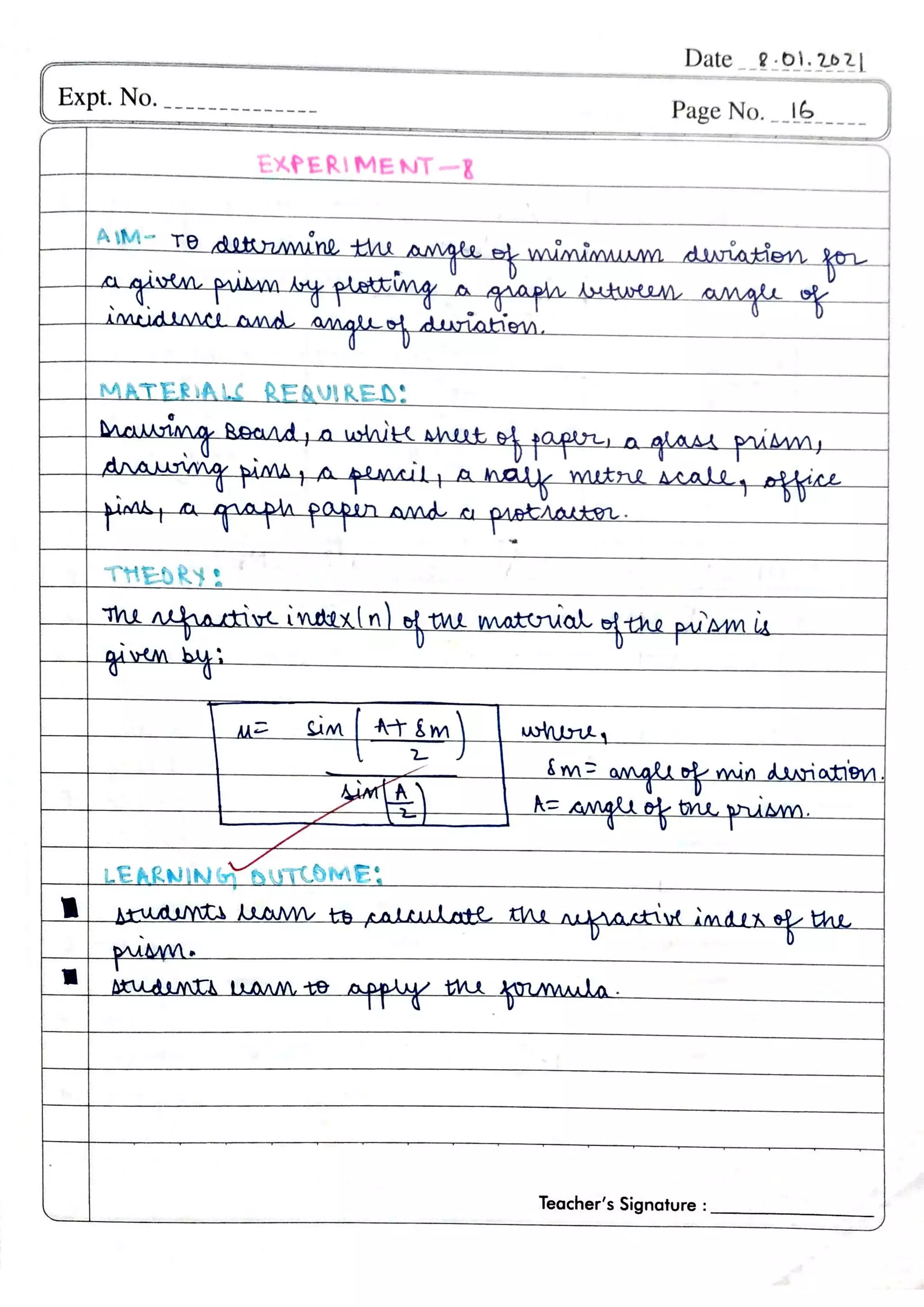CLASS 12th PHYSICS PRACTICAL FILE | PDF