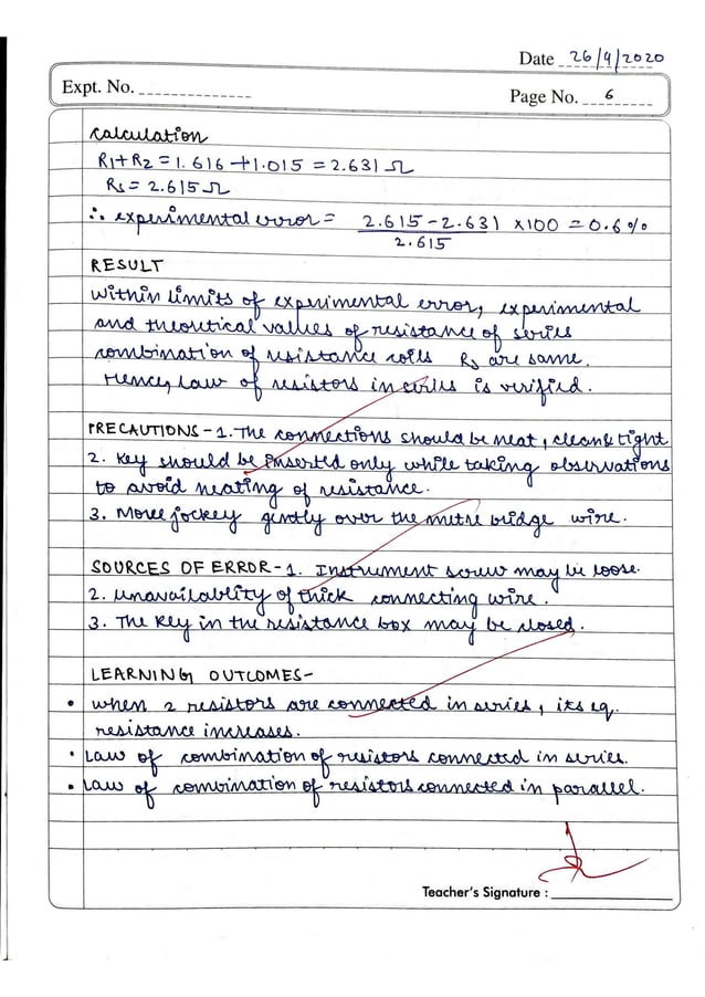 CLASS 12th PHYSICS PRACTICAL FILE | PDF
