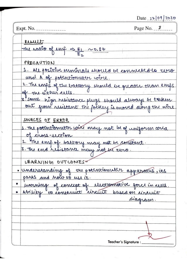 CLASS 12th PHYSICS PRACTICAL FILE | PDF