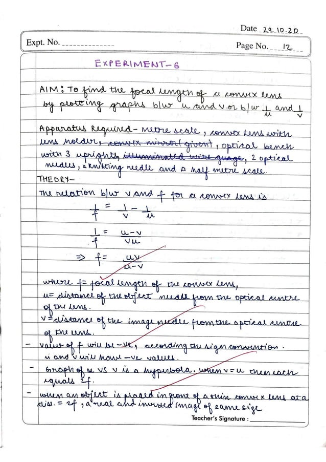 CLASS 12th PHYSICS PRACTICAL FILE | PDF