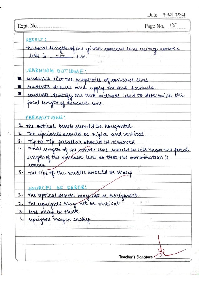 CLASS 12th PHYSICS PRACTICAL FILE | PDF