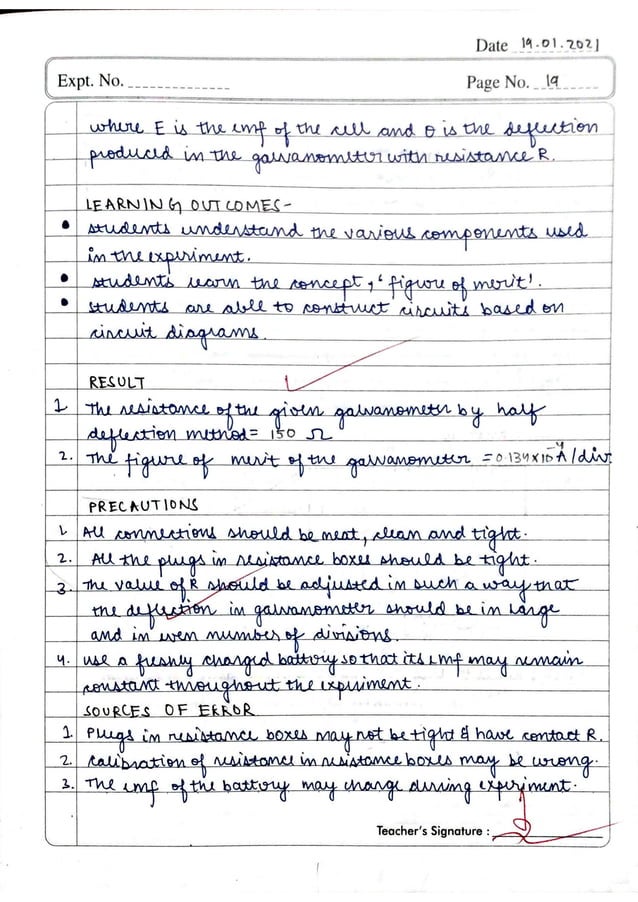 CLASS 12th PHYSICS PRACTICAL FILE | PDF