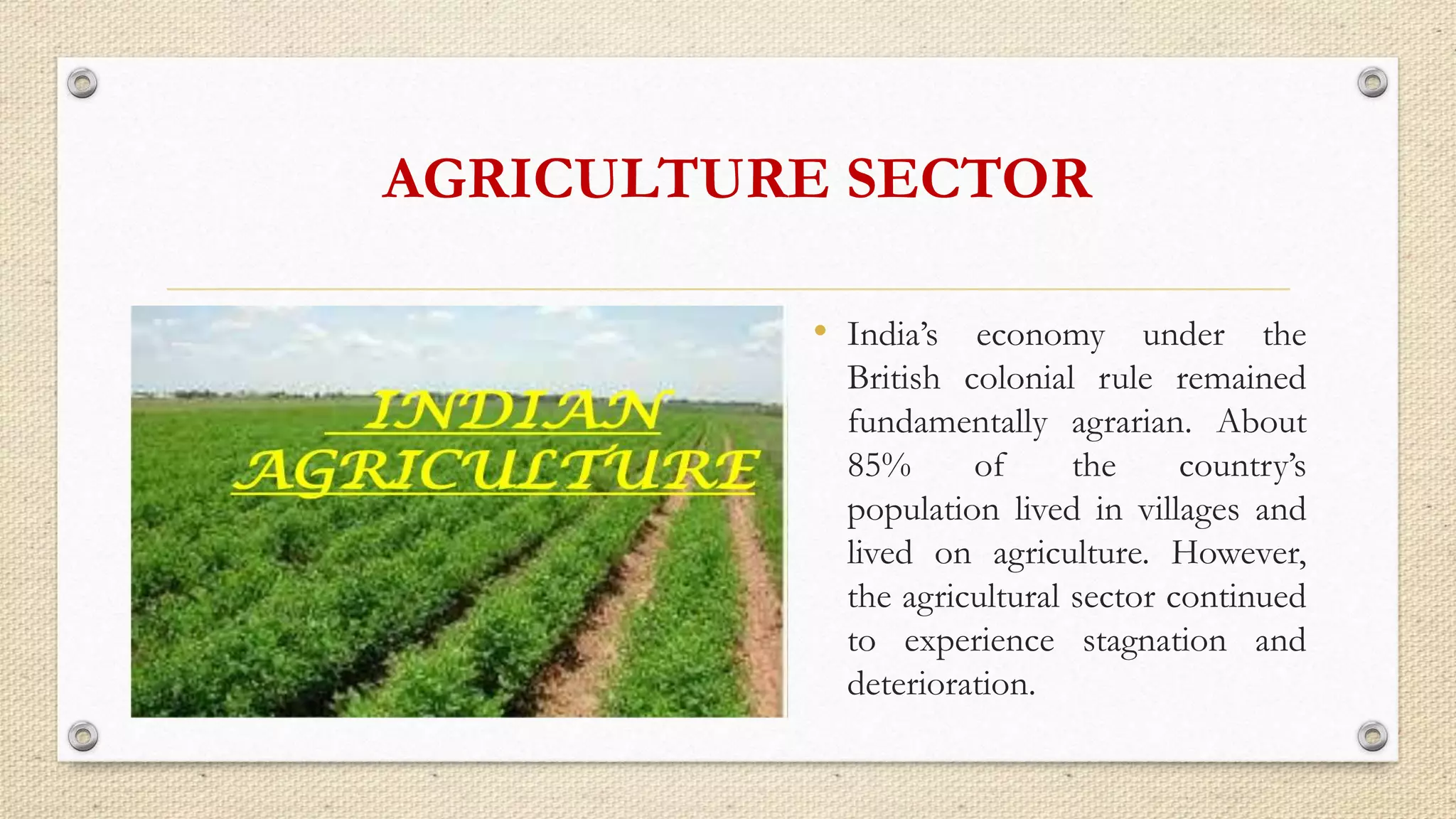 INDIAN ECONOMY ON THE EVE OF INDEPENDENCE | PPTX