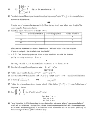 Class 12 practice paper | PDF