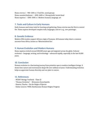 Class_12_Project_Human_Evolution.docxfor 12th | DOCX