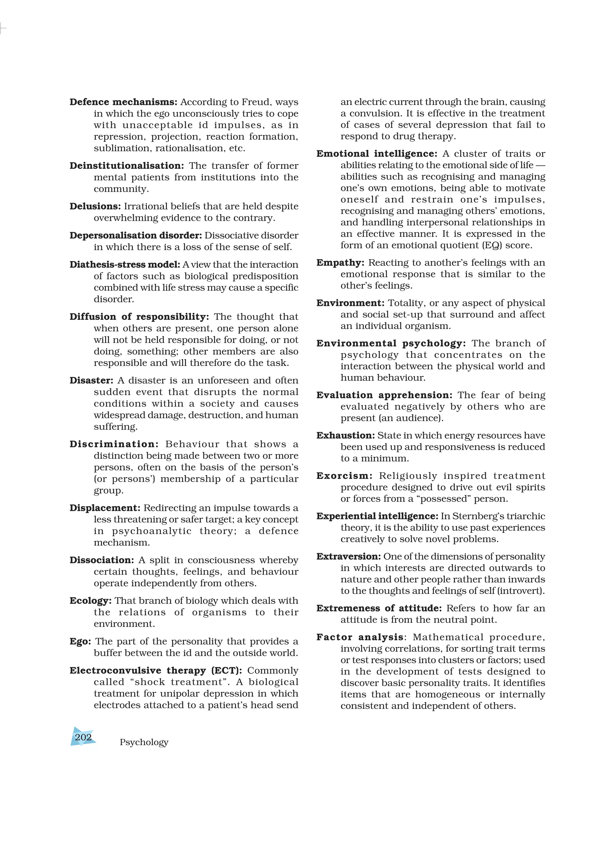 Class12 psychology glossary_ncert_text_book_englishedition | PDF