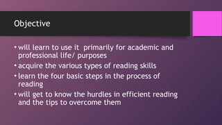 Reading Comprehension beginner advanced | PPT