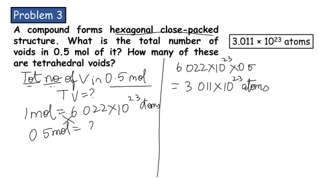 Class 12, subject chemistry chapter name solid state, topic name - calculations involving unit ...