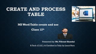 class 12th create and process table.pptx