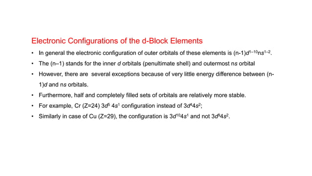 Class 12 The d-and f-Block Elements.pptx | Chemistry | Science