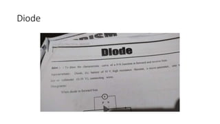 class 12 th science notes for practicle file diode and prism.pptx