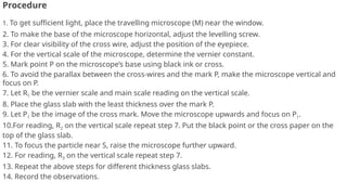 Class 12 Travelling Microscope.pptx prac | PPTX