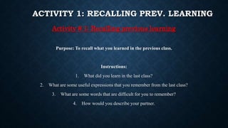 Class 13 | PPT
