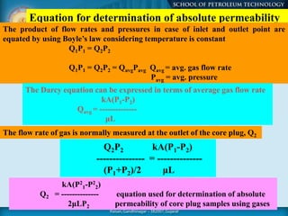 Class 13 (Absolute Permeability) petroleum engg | PDF