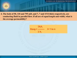 Class 13 (Absolute Permeability) petroleum engg | PDF