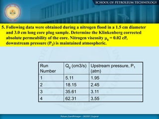 Class 13 (Absolute Permeability) petroleum engg | PDF