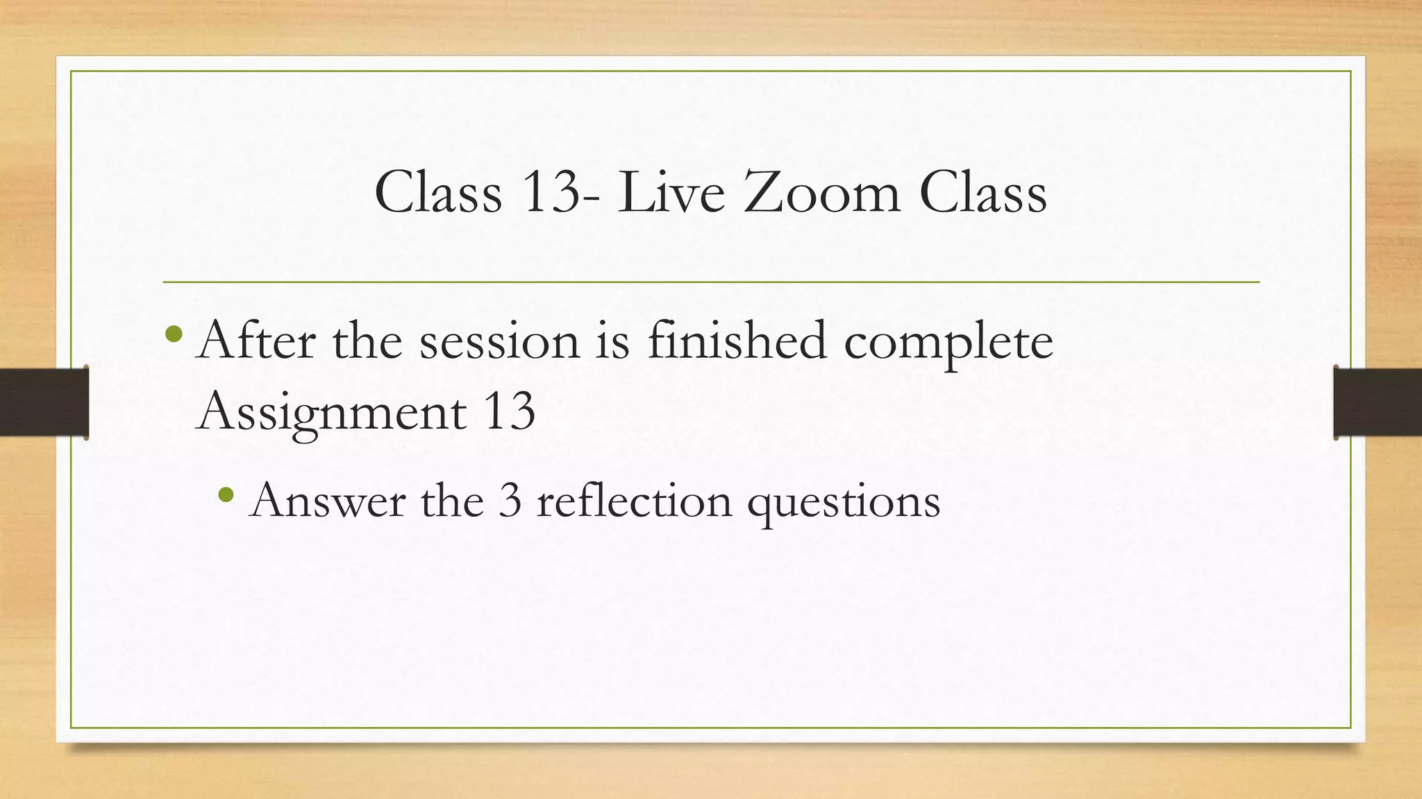 Class 13 instructions essential english | PPTX