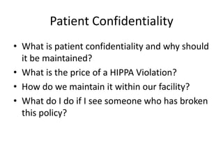 Patient Confidentiality | PPTX