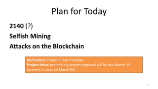 Selfish Mining | PPT