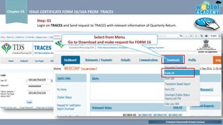 Form 16/16A from TRACESby Jyotikahemantkumar | PPTX