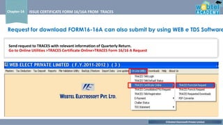 Form 16/16A from TRACESby Jyotikahemantkumar | PPTX