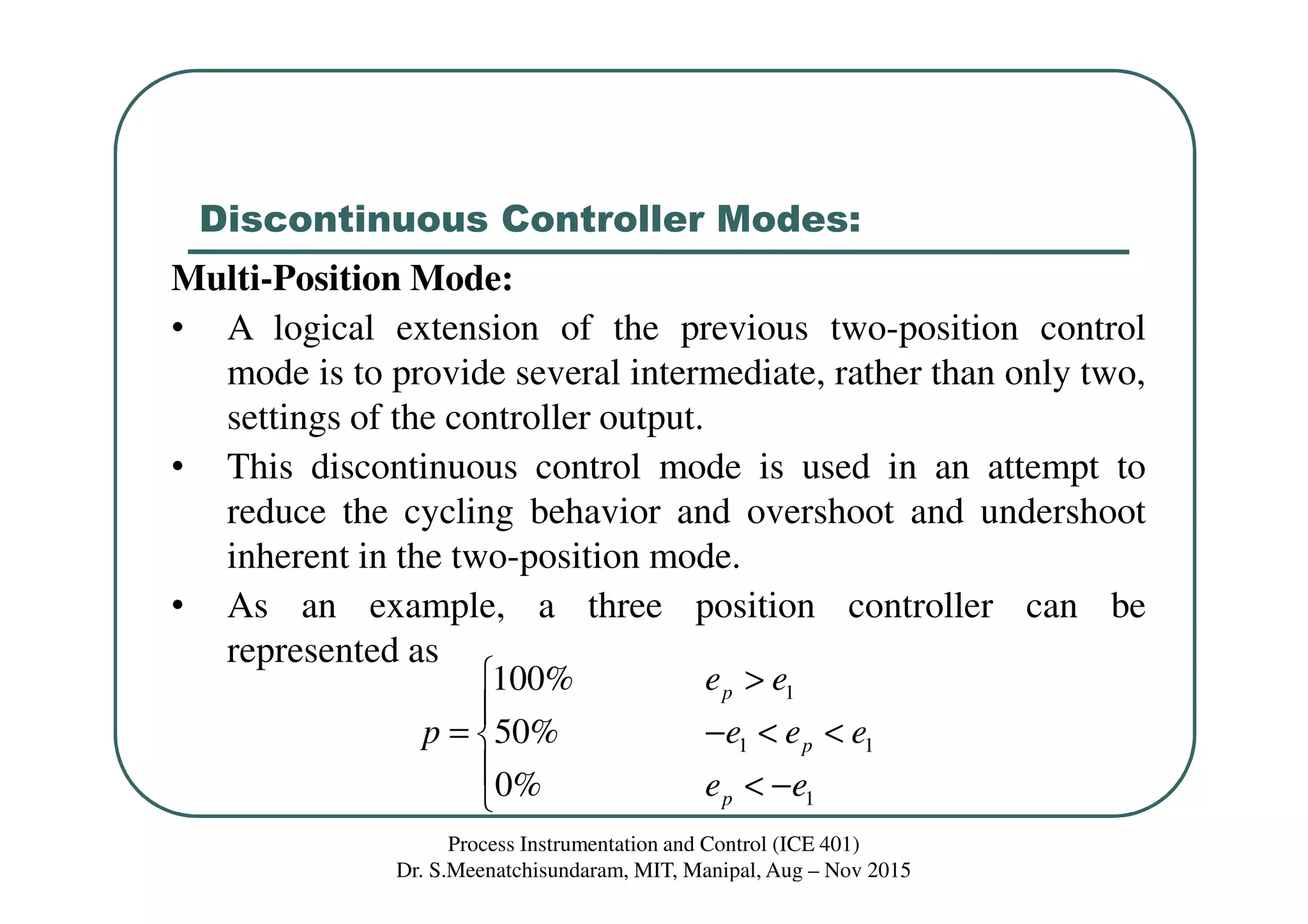 Class 15 control action and controllers | PDF