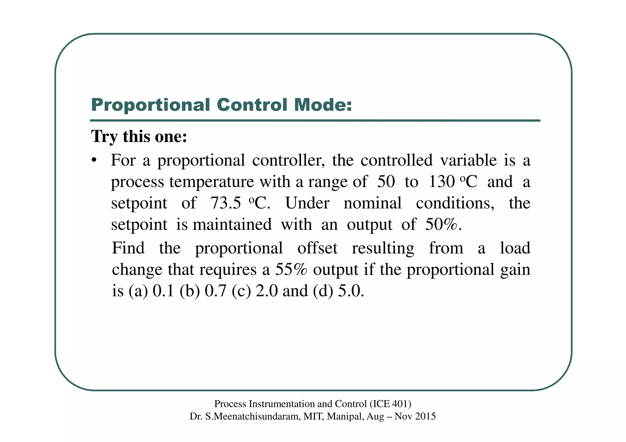 Class 16 floating and proportional control mode | PDF