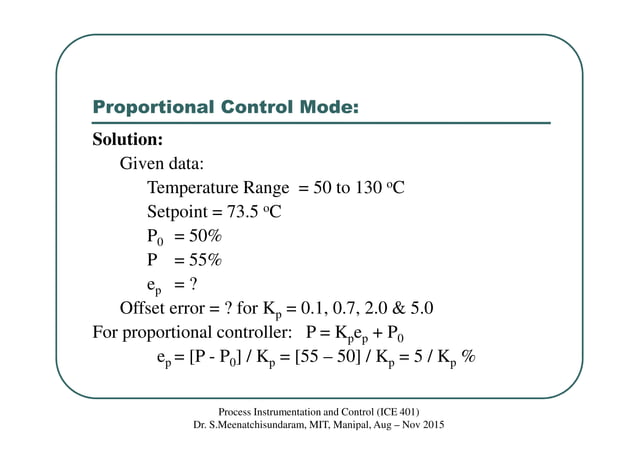 Class 16 floating and proportional control mode | PDF | Ice Hockey | Sports