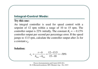 Class 17 integral and derivative control mode | PDF