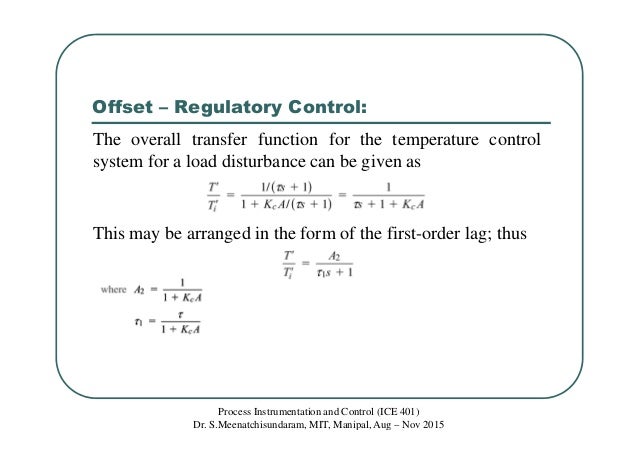 Class 18 offset on proportional control mode