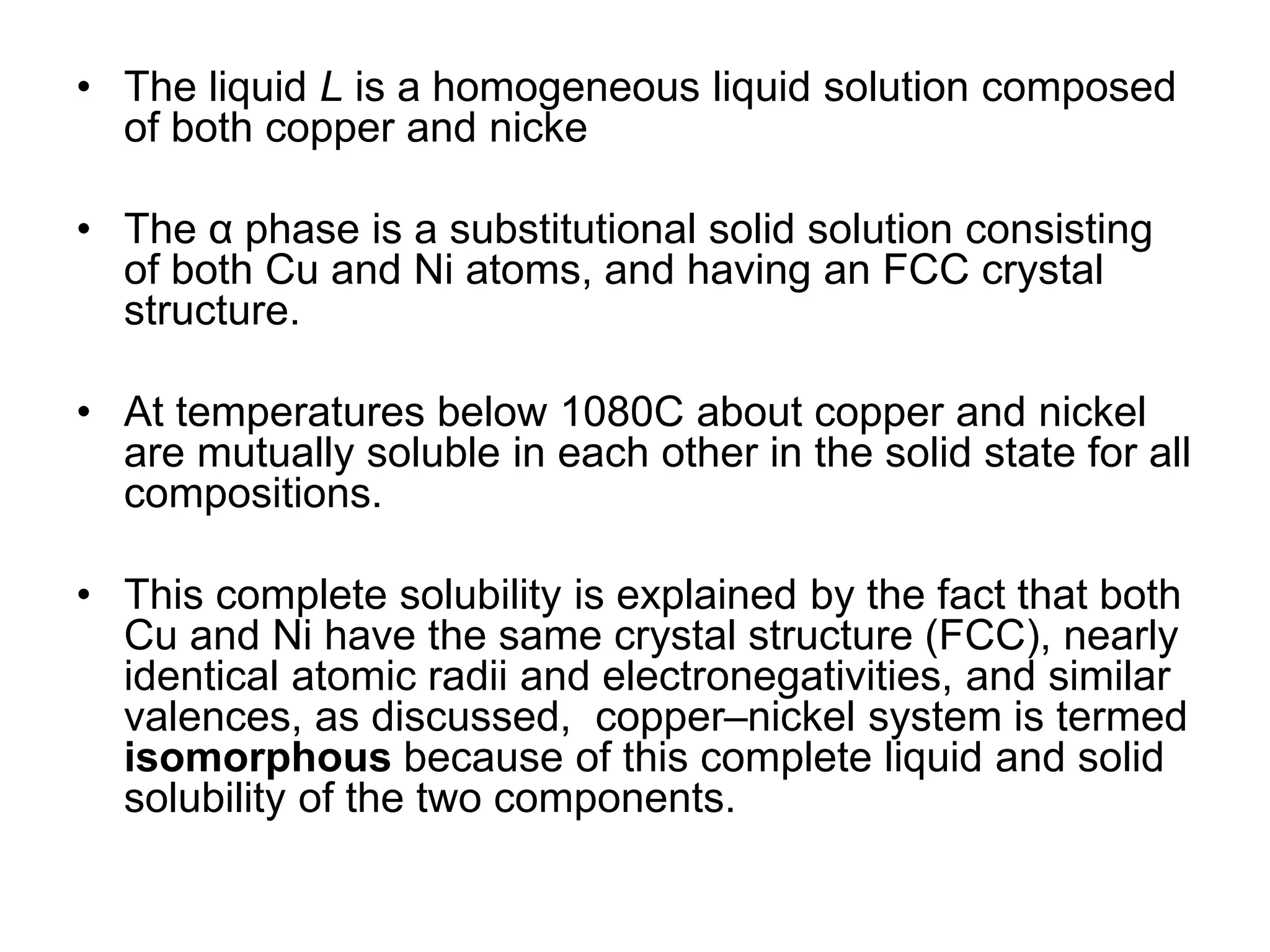 Class 1 binary phase diagrams | PPT | Chemistry | Science