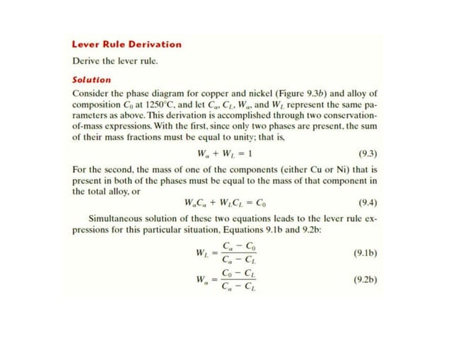 Class 1 binary phase diagrams | PPT | Chemistry | Science