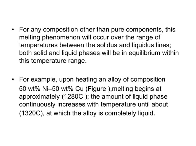 Class 1 binary phase diagrams | PPT | Chemistry | Science