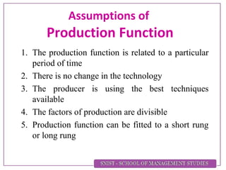 Class 1 definition and importance of production function2 | PPT ...